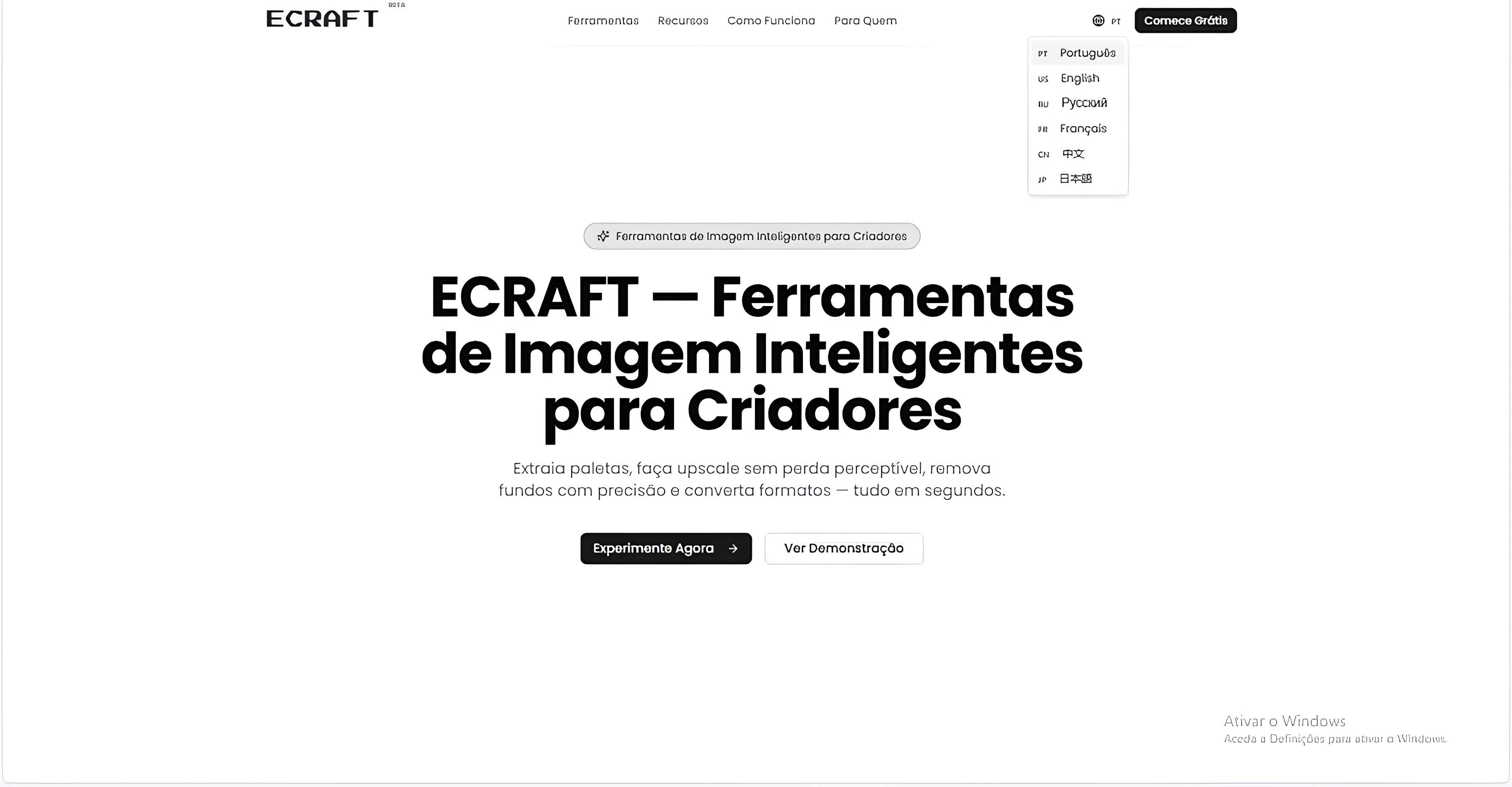 ECRAFT — Ferramentas de Imagem Inteligentes para Criadores | Extração ...